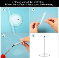 China Transparent Acrylic Display Rack Hat Stand For Elegant Hat Showcase 13.8x5.9
