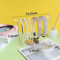 China Acrylic Headband Display Rack Stand Transparent Holder For Storage 10.2x7.8x5.9