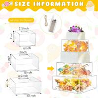 China Acrylic Display Rack Cake Stand for Elegant Food Presentation for sale