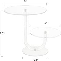 China Cake Display Rack Acrylic Display Rack Tabletop Paper Cupcake Tower Stand 8x8.5