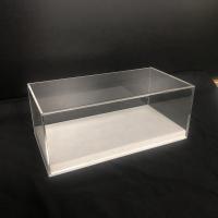 China Small Lockable Clear Acrylic Display Box With Lock Screw Acrylic Shoe Case Perspex for sale