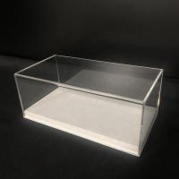 China Small Lockable Clear Acrylic Display Box With Lock Screw Acrylic Shoe Case Perspex for sale