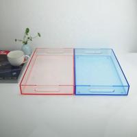 China 18 X 18 20x20 24 X 24 Acrylic Tray Organizer Clear Serving Decorative for sale