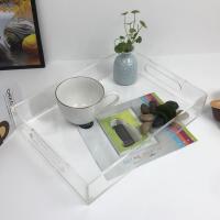 China 18 X 18 20x20 24 X 24 Acrylic Tray Organizer Clear Serving Decorative for sale