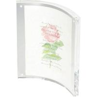 China 8x10 7x5 6x4 5x7 Acrylic Magnetic Picture Frame Curved Glass Plexiglass Hot Pressing Picture Block for sale