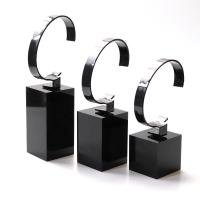 China POS Luxury Acrylic Holder Counter Watch Display Stand Wristband Watches Showcase Tray for sale