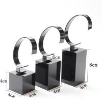 China POS Luxury Acrylic Holder Counter Watch Display Stand Wristband Watches Showcase Tray for sale