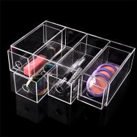 China 4 Drawer Clear Acrylic Sunglasses Organizer Box Acrylic Glasses Storage Drawers Premium Acrylic Jewelry Display Box for sale