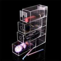 China 4 Drawer Clear Acrylic Sunglasses Organizer Box Acrylic Glasses Storage Drawers Premium Acrylic Jewelry Display Box for sale
