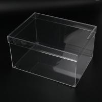 China Plexiglass Clear Acrylic Shoe Display Box Storage Stackable Sports Shoe Box Case for sale