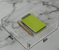 China 10x10 12 X 12 13x13 16x16 Modern Acrylic Tray Personalized Lucite Serving Tray Clear for sale