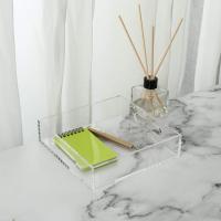 China 10x10 12 X 12 13x13 16x16 Modern Acrylic Tray Personalized Lucite Serving Tray Clear for sale