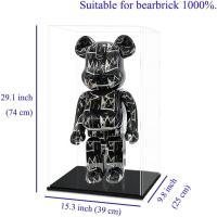 China Clear Acrylic Box Display Cases Toys Bear Bearbrick Building Block Storage Dust Cover for sale