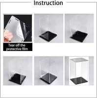 China Clear Acrylic Box Display Cases Toys Bear Bearbrick Building Block Storage Dust Cover for sale