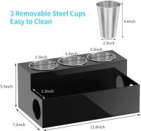 China Acrylic Hair Dryer Stand Hairdressing Tools Storage Cosmetics Curling Iron Storage Box for sale