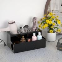 China Acrylic Hair Dryer Stand Hairdressing Tools Storage Cosmetics Curling Iron Storage Box for sale