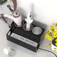 China Acrylic Hair Dryer Stand Hairdressing Tools Storage Cosmetics Curling Iron Storage Box for sale