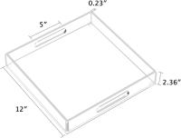 China Container Store Lucite Acrylic Tray Transparent Storage 11x17 for sale