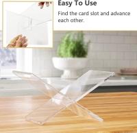 China Acrylic Book Holder Clear X-Shape Display Stand Acrylic Book Easel 5mm-10mm Thick for sale