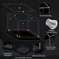 China Plastic Acrylic Display Box 60cm 50cm 40cm Machine Glass Cabinet Violet Bear Model Box for sale
