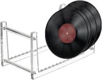 China Perspex Acrylic Cd Display Rack Tower Vinyl Record Shelf Record Dvd Album Display Stand for sale