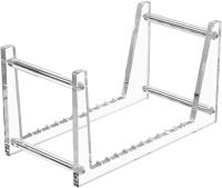 China Perspex Acrylic Cd Display Rack Tower Vinyl Record Shelf Record Dvd Album Display Stand for sale