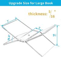 China Folded Open acrylic book stand display Stand Holder Shelf Acrylic CookBook Display Stand for sale