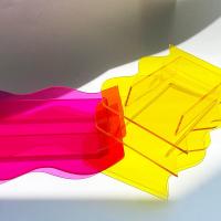 China Colored Acrylic Flower Vases Small Glass Vases For Home Decoration Wedding Glass Gift Vases for sale
