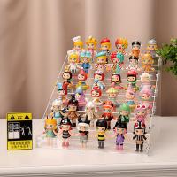 China Model Clear Acrylic Display Riser Stand Shelf Customized Layered Transparent 6.4x15.35