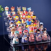 China Model Clear Acrylic Display Riser Stand Shelf Customized Layered Transparent 6.4x15.35
