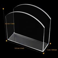 China Acrylic Napkin Display Rack Stand Pen Magnetic Holder Advertising 5 Inch for sale
