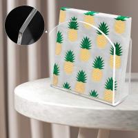 China Acrylic Napkin Display Rack Stand Pen Magnetic Holder Advertising 5 Inch for sale