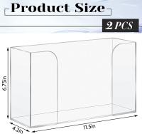 China Acrylic paper towel distributor-perfect desktop and wall installation acrylic folding towel distributor for sale