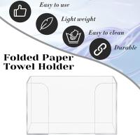 China Acrylic paper towel distributor-perfect desktop and wall installation acrylic folding towel distributor for sale