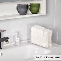 China Acrylic paper towel distributor-perfect desktop and wall installation acrylic folding towel distributor for sale