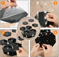 China Black Acrylic Display Risers Stands Desktop Toy Action Figure Tiered Shelves for sale
