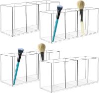 China tea clear acrylic box organizer Storage Box Office Holder Four-Style Compartment for sale
