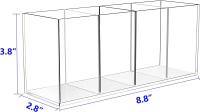 China tea clear acrylic box organizer Storage Box Office Holder Four-Style Compartment for sale