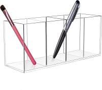 China tea clear acrylic box organizer Storage Box Office Holder Four-Style Compartment for sale