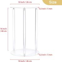 China Acrylic Flower Stand Wedding Centerpieces Marriage Decorations Supplies Tabletop Decor Clear Display Rack Crystal Stage Pillar for sale
