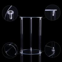 China Acrylic Flower Stand Wedding Centerpieces Marriage Decorations Supplies Tabletop Decor Clear Display Rack Crystal Stage Pillar for sale