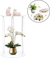 China Acrylic Flower Stand Wedding Centerpieces Marriage Decorations Supplies Tabletop Decor Clear Display Rack Crystal Stage Pillar for sale