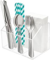 China Multifunctional acrylic tableware storage box hotel household tableware storage box acrylic knife and fork storage box for sale