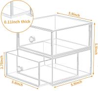 China Acrylic Makeup Organizer Storage Boxes Desktop Drawer Type Skincare Lipstick Multi-Layers Organizer Holder Box for sale