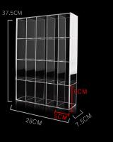China Clear Custom Acrylic Display Cabinet With Lock Clear Case Lockable 25cmx8cm for sale