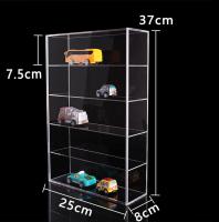 China Clear Custom Acrylic Display Cabinet With Lock Clear Case Lockable 25cmx8cm for sale