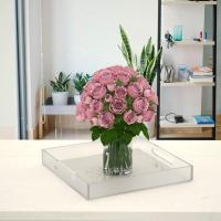 China Transparent Acrylic Tray For Ottoman Photography Water Photography Coffee Table Desk for sale