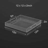 China Transparent Acrylic Tray For Ottoman Photography Water Photography Coffee Table Desk for sale