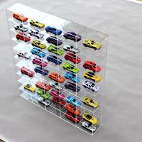 China Clear Small Lock Acrylic Showcase Box Wall Mount Hanging Car Model Bakery for sale