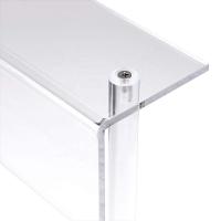 China 4 Steps Acrylic Display Risers Perfume Organizer Display Shelf Acrylic Perfume Stand Clear Desk for sale